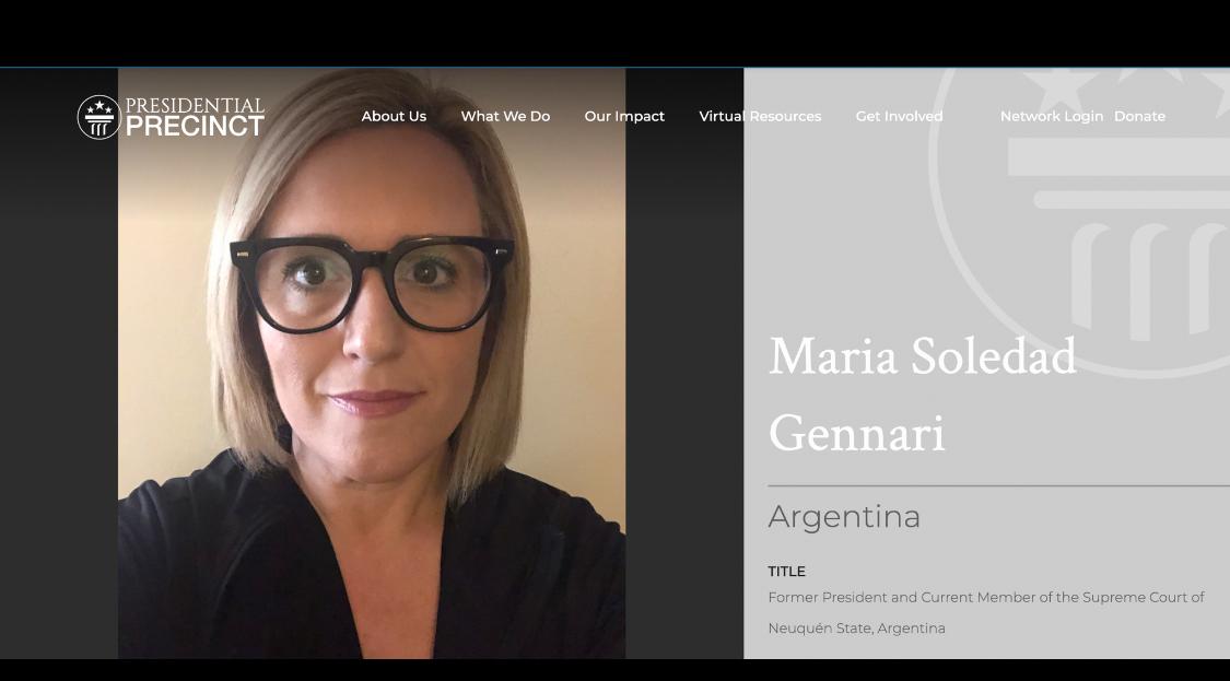 La Jueza María Soledad Gennari es la única Argentina seleccionada entre ...